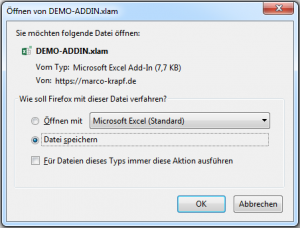 Instructions for installing and activating an Excel add-in | Marco Krapf